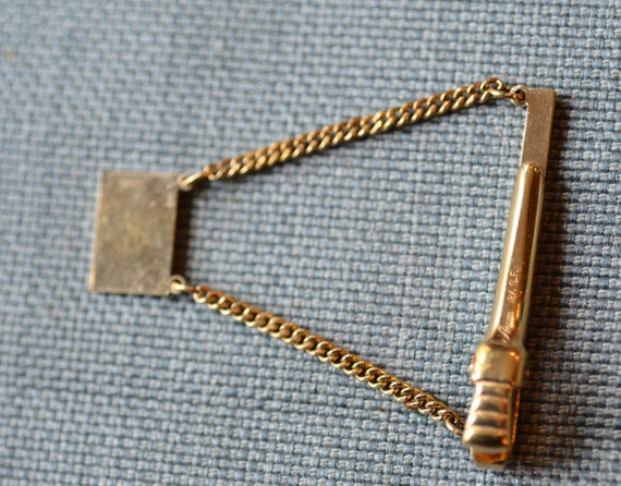 Handsome 1950's Anson tie clasp - Gem