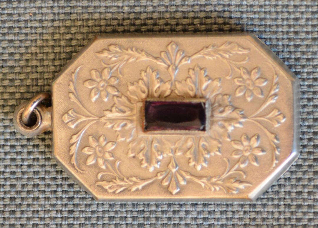 Fine Antique Silver Repousse Locket With Swinging Hinge - Etsy