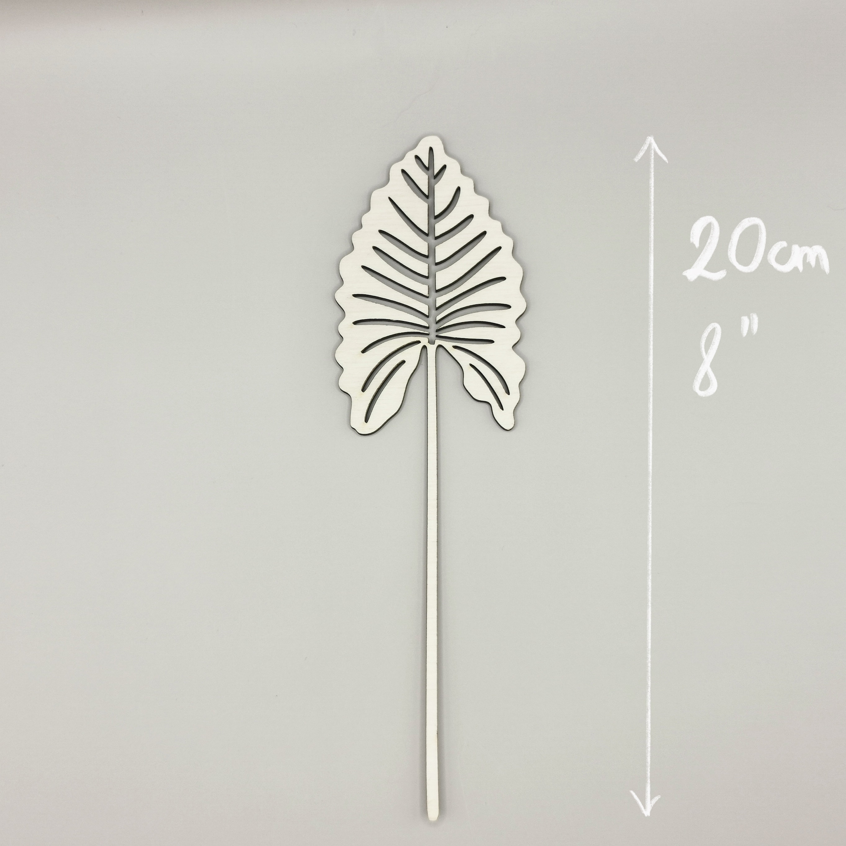 Set of 5 Wooden Laser Cut Tropical Leaves, Floral Decor, Ornamental ...