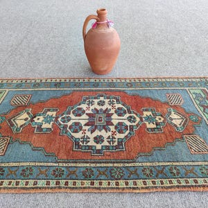 2x4 Rug, Skinny Runner Rug, Small Herki Rug, Red 2x4 Rug Turkish ...