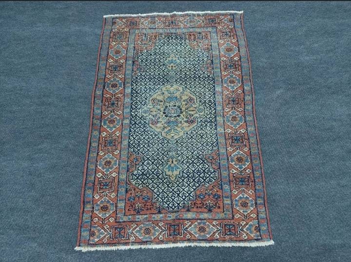 Persian Rug 3x4, Turkish Rug 3x4, Heriz Rug, Small Antique Rug 3x4 ...