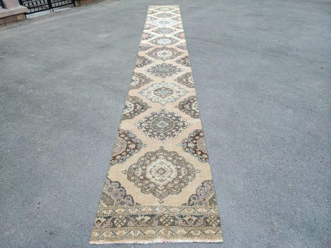 22 FEET! Extra Very Long Runner Rug for Hallway, Long Runner Turkish ...