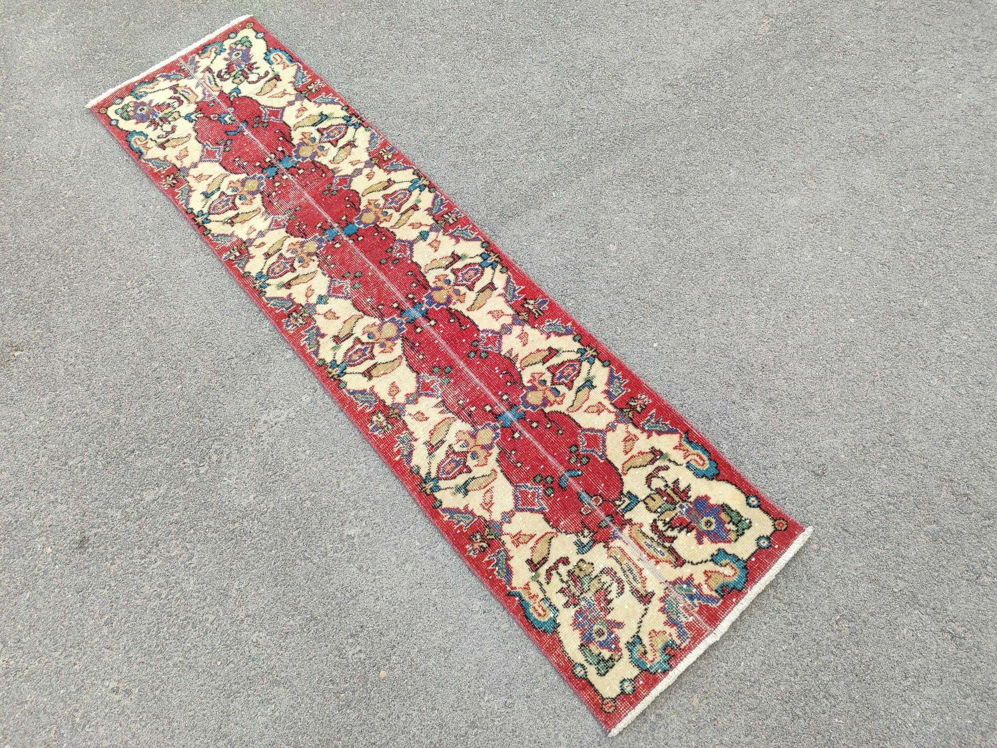 2x6 Runner Persian Turkish Vintage Oushak, Skinny Runner Rug, Heriz ...