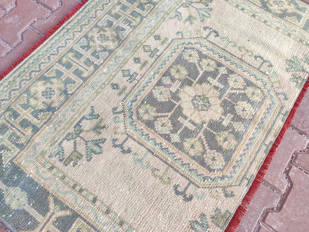 2'8" X 4' Ft, Turkish Rug 3x4, Muted Vintage Rug 3x4, Oushak Rug 3x4 ...