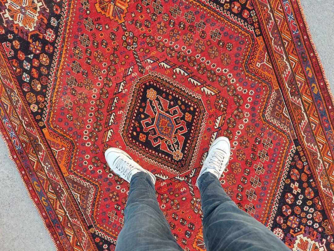 Persian Rug 5x7, Heriz Rug 5x7, Turkish Rug 5x7, Vintage Rug 5x7 ...