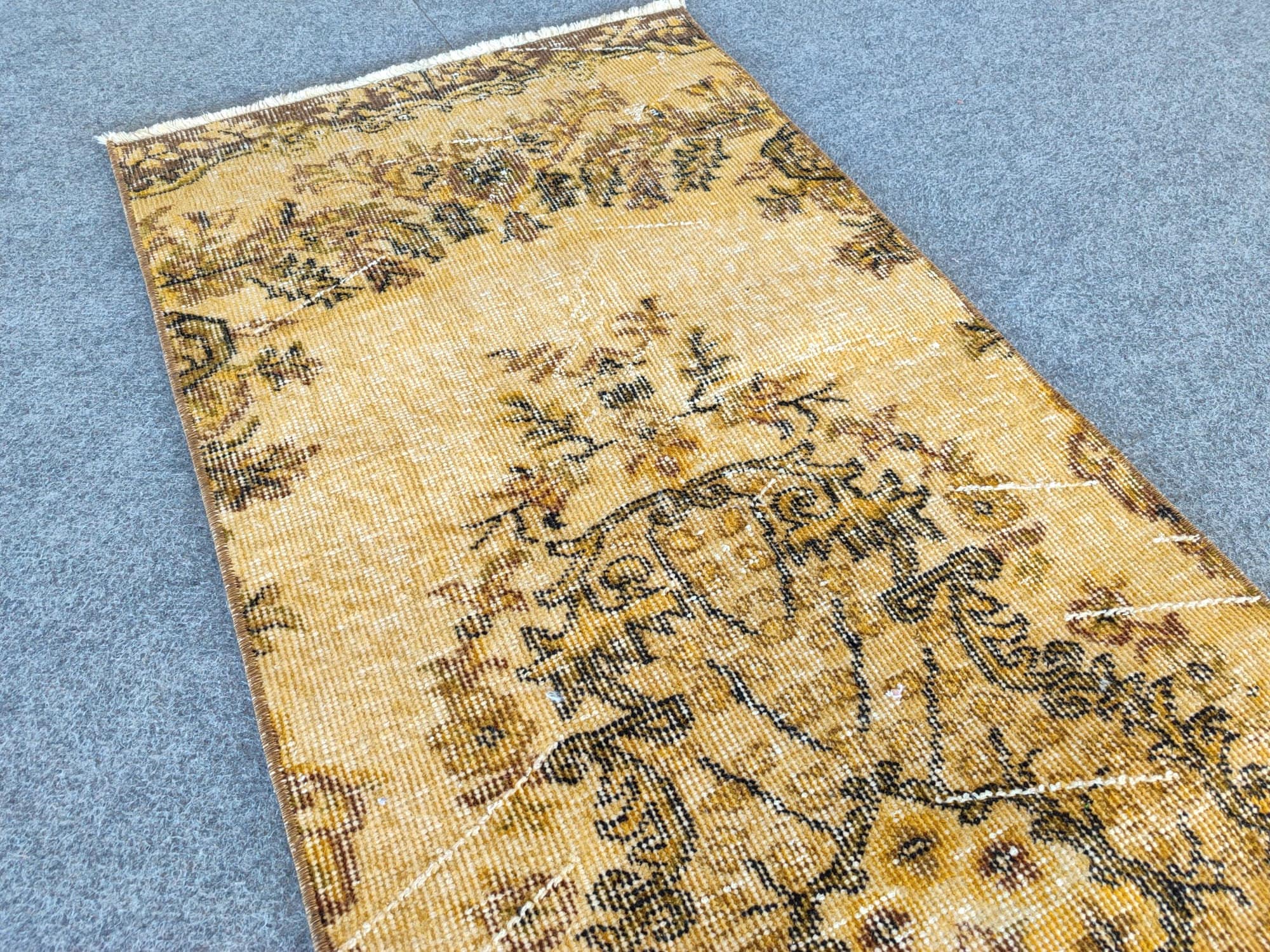 2x6 Runner Rug Persian, Heriz Runner Rug 2x6 Muted, Antique Runner 2x6 ...