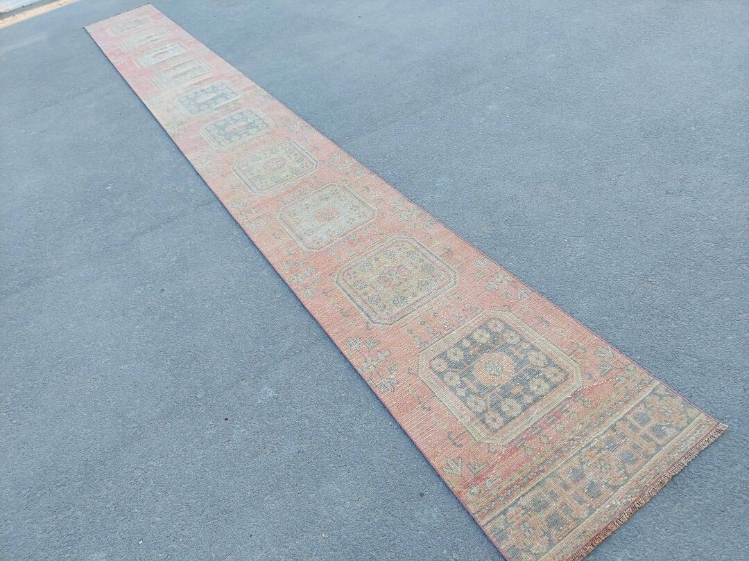 Very Long Turkish Runner, Extra Long Rug Runner Vintage, Runner for ...