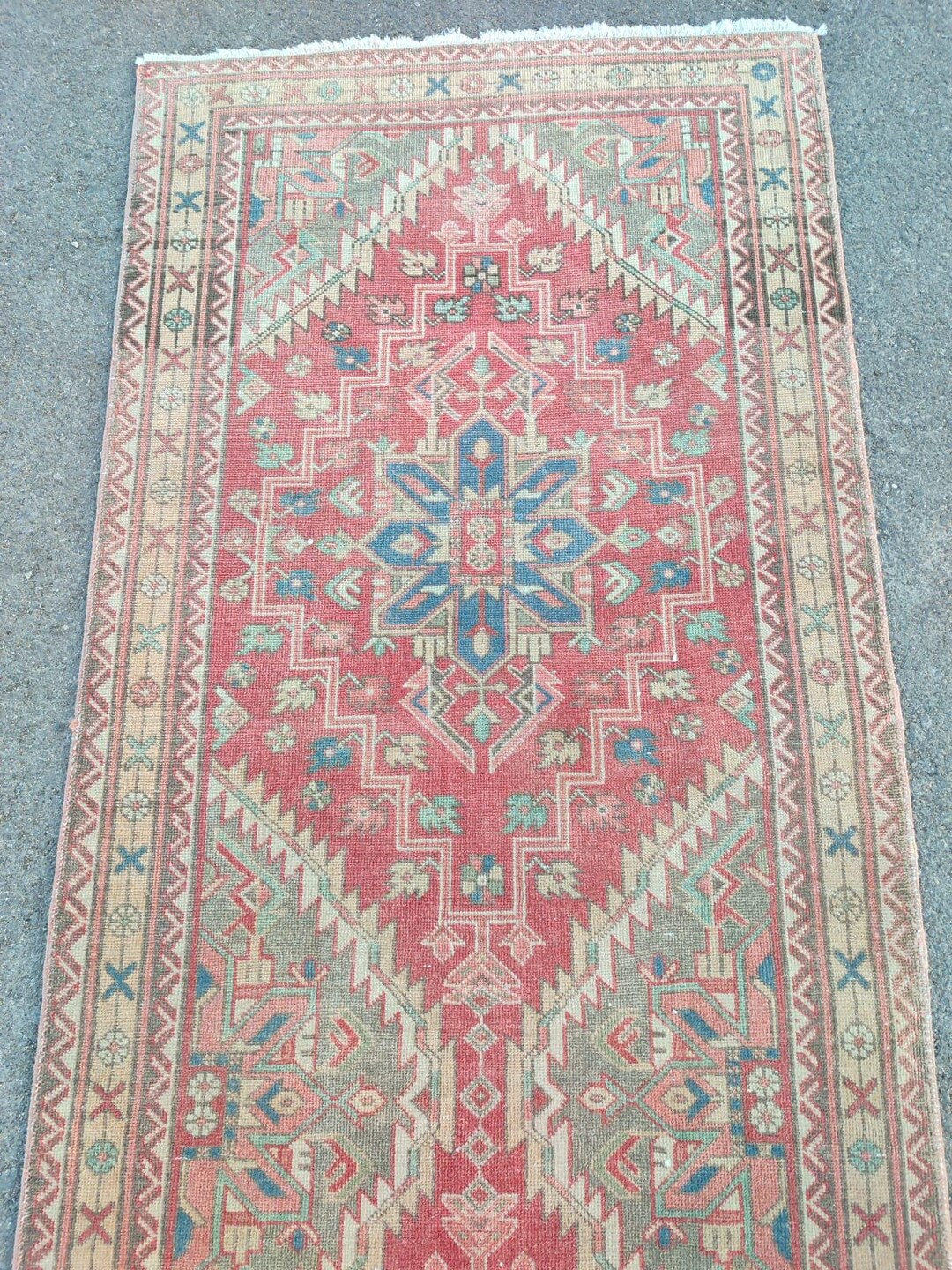 2.8 X 11 Ft, Persian 3x11 Heriz Runner Rug, Turkish 3x11 Oushak Runner ...