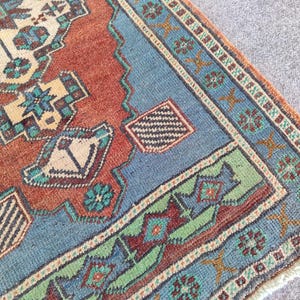 2x4 Rug, Skinny Runner Rug, Small Herki Rug, Red 2x4 Rug Turkish ...