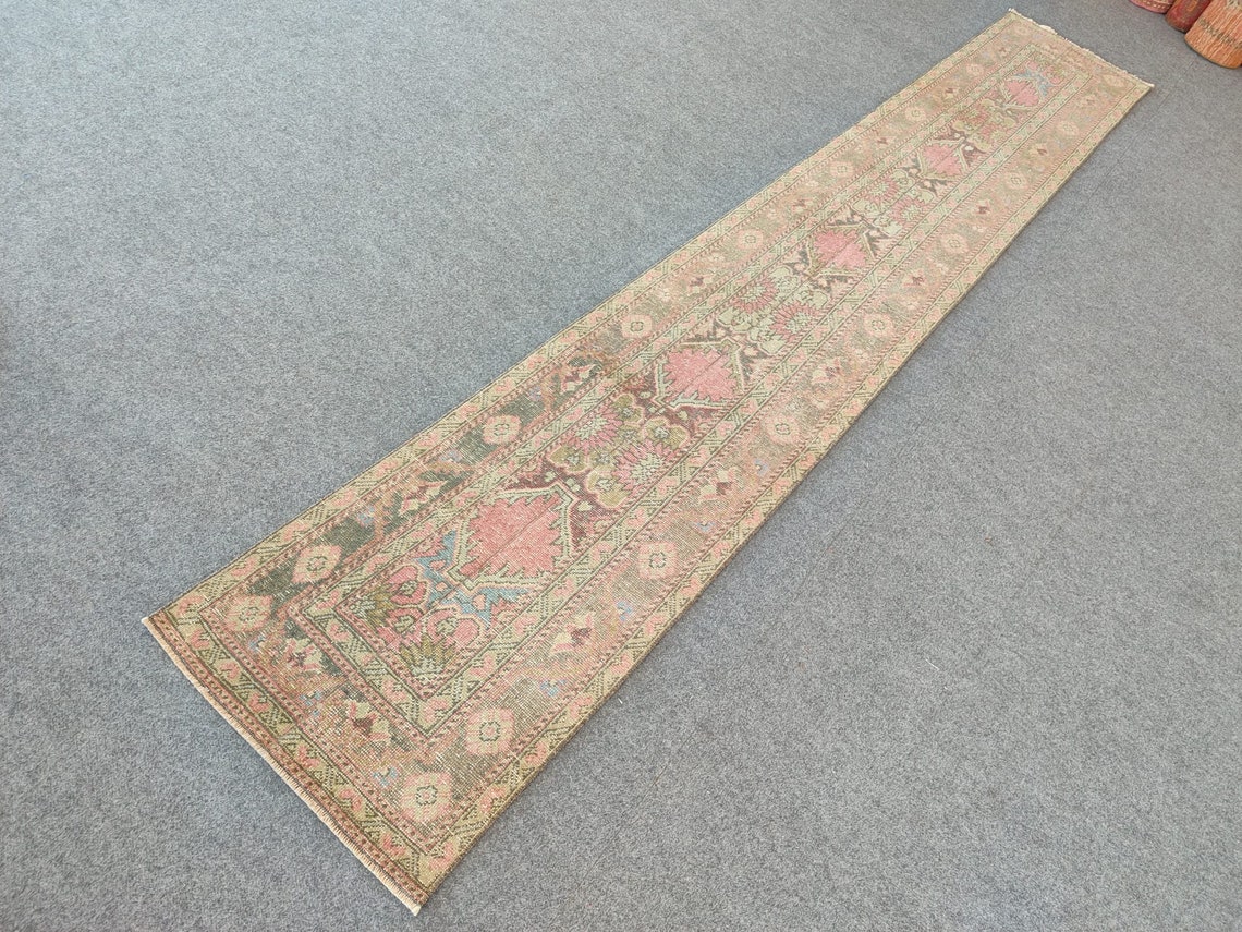 2x12 Runner Rug, Skinny Runner Rug, Turkish Runner 2x12, Vintage Runner ...