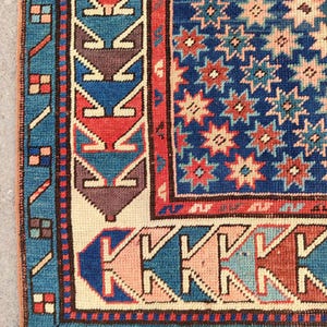 Mid 1800's Antique Rug 3x4, Rare Persian Rug 3x4, Malayer Rug Small ...