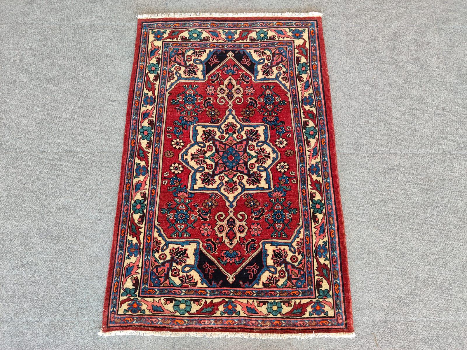 3x4 Rug Antique, Vintage Rug 3x4, Afghan Rug, Persian Rug 3x4, Pink ...