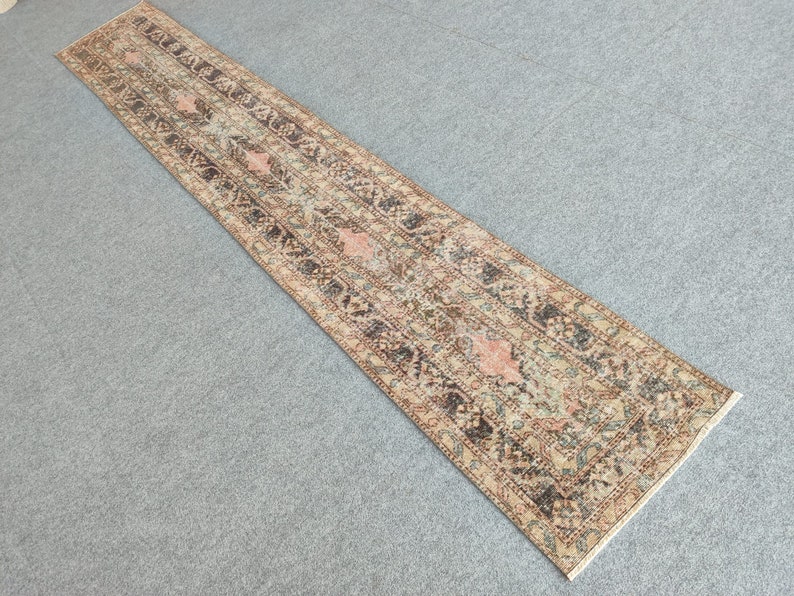 2x12 Runner Turkish, Skinny Runner Rug, Vintage Rug 2x12 Runner, Narrow ...
