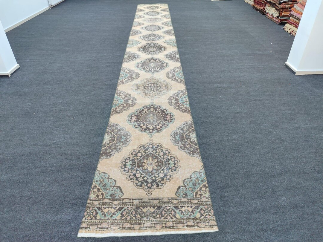 2'9" X 18' Ft, Antique Extra Long Runner 3x18 Rug, Heriz Rug Runner ...