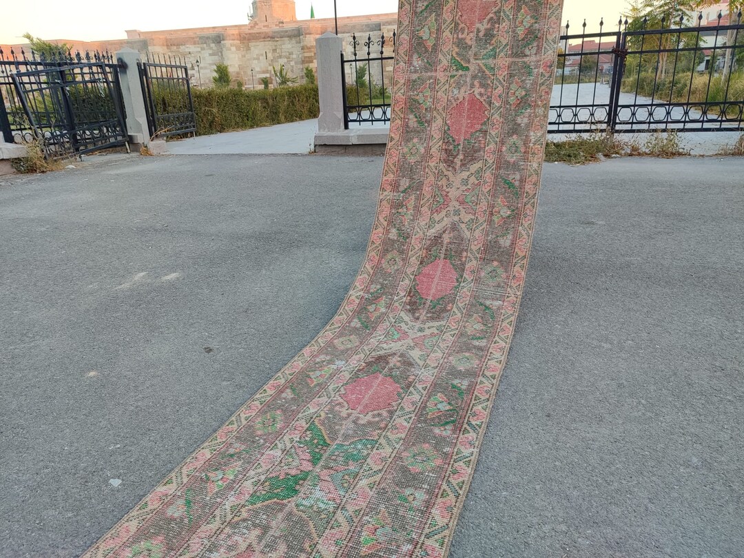 22 Foot Runner Semi Antique, Extra Long Runner for Hallway, Stair Rug ...