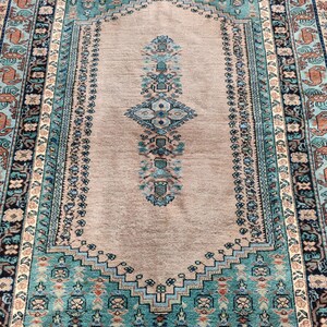 5x7 Turkish Rug Soft Color, Vintage Rug 5x7, Oushak Rug 5x7, Antique ...