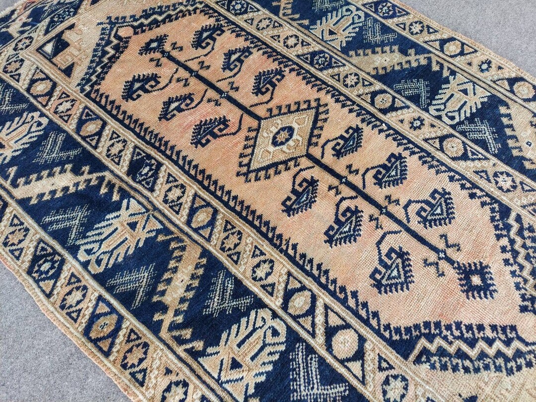 Turkish Rug 4x6, Vintage Rug 4x6, Persian Rug 4x6, Oushak Rug 4x6 ...