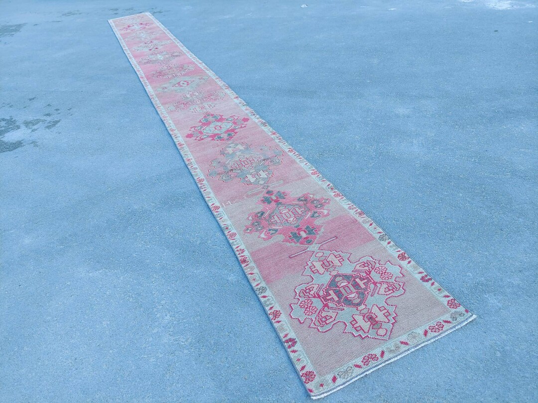 26 Very Long Turkish Runner, Extra Long Rug Runner, Rug Runner 24 25 26 ...