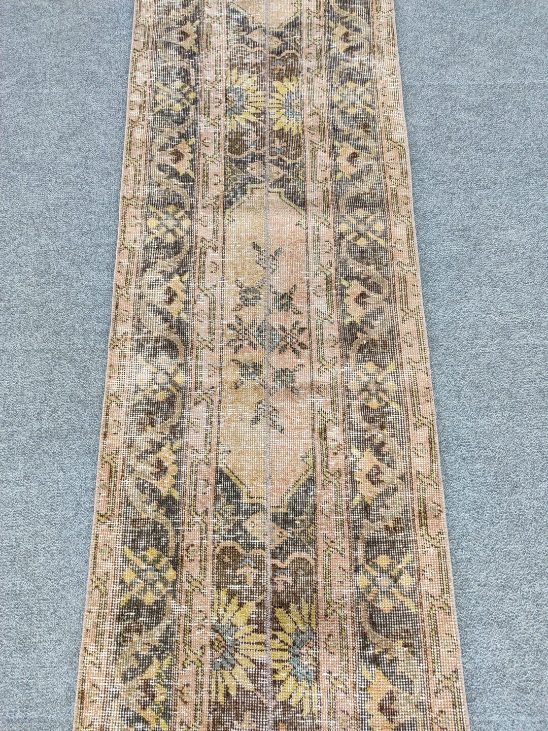 2x12 Ft, Skinny Antique Rug 2x12, Turkish Rug 2x12 Runner, Narrow ...