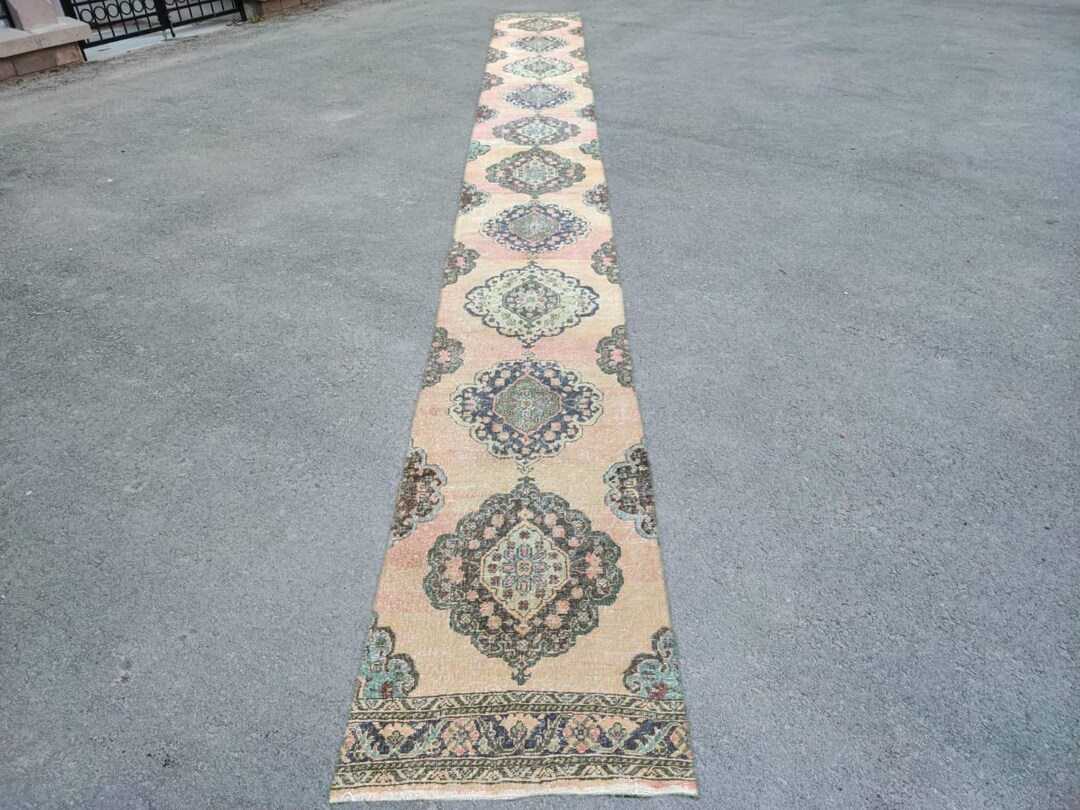 21'4" Ft Long Runner for Stair, Runner Rug 2x21 2x22 Turkish, Hallway ...