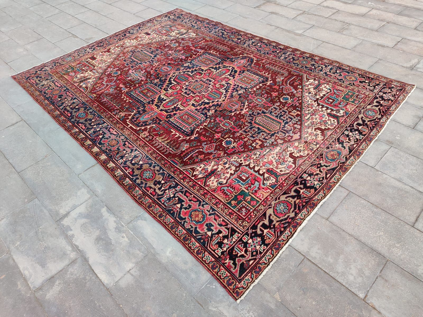 8x10 Heriz Rug Antique Persian 8x10 Area Rug Afghan Area Rug - Etsy