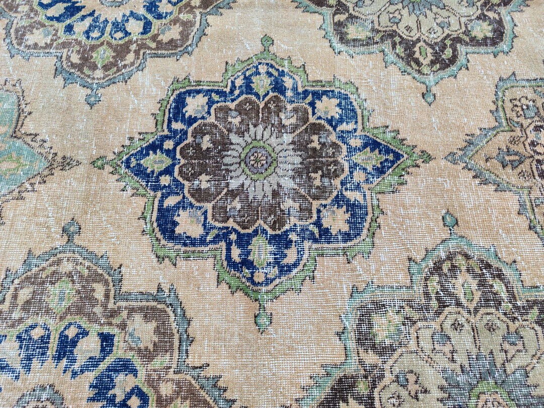 18' Long Antique Runner, Navy Persian Runner 3x18, Extra Long Heriz ...