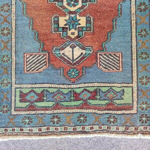 2x4 Rug, Skinny Runner Rug, Small Herki Rug, Red 2x4 Rug Turkish ...