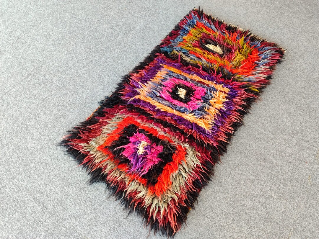 Shaggy Rug, Tulu Rug, Full Pile Rug, Soft Pile Turkish Rug, Rare Rug ...