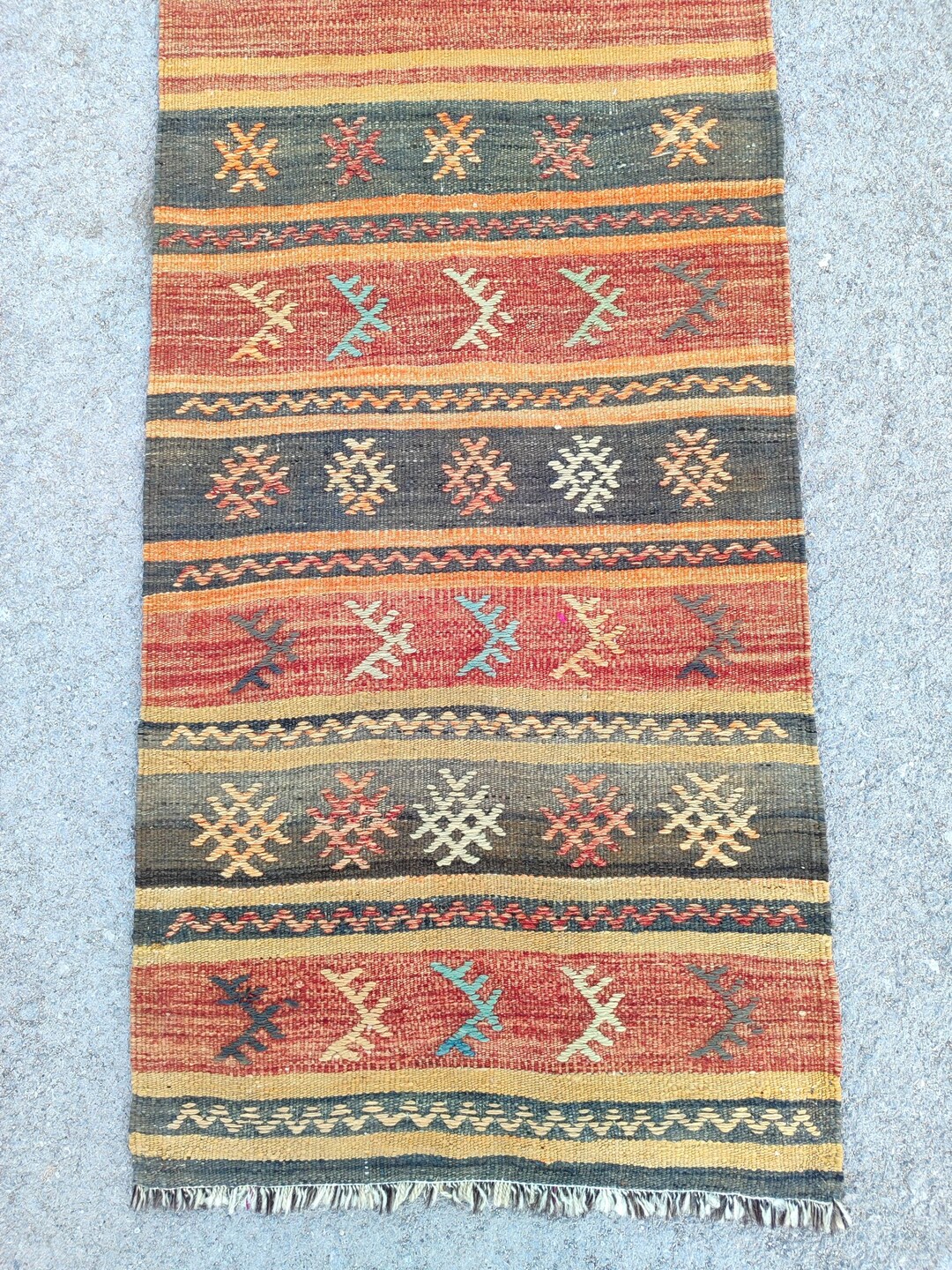 2x15 Runner Kilim Extra Long, Stair Rug Runner, Narrow Long Hallway ...