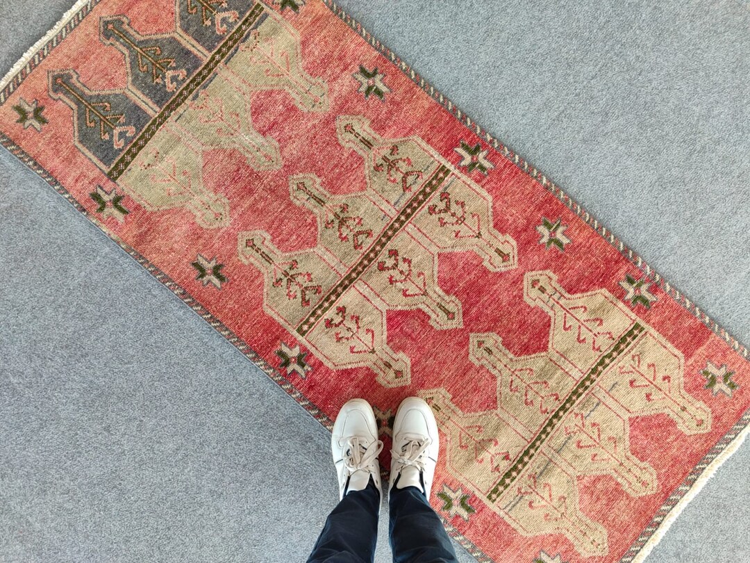 2.8x6.3 Ft Turkish Rug 3x6 Vintage Rug 3x6 Oushak Rug 3x6 - Etsy
