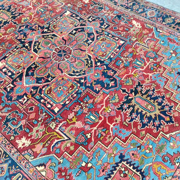 Persian Blue Rug - Etsy
