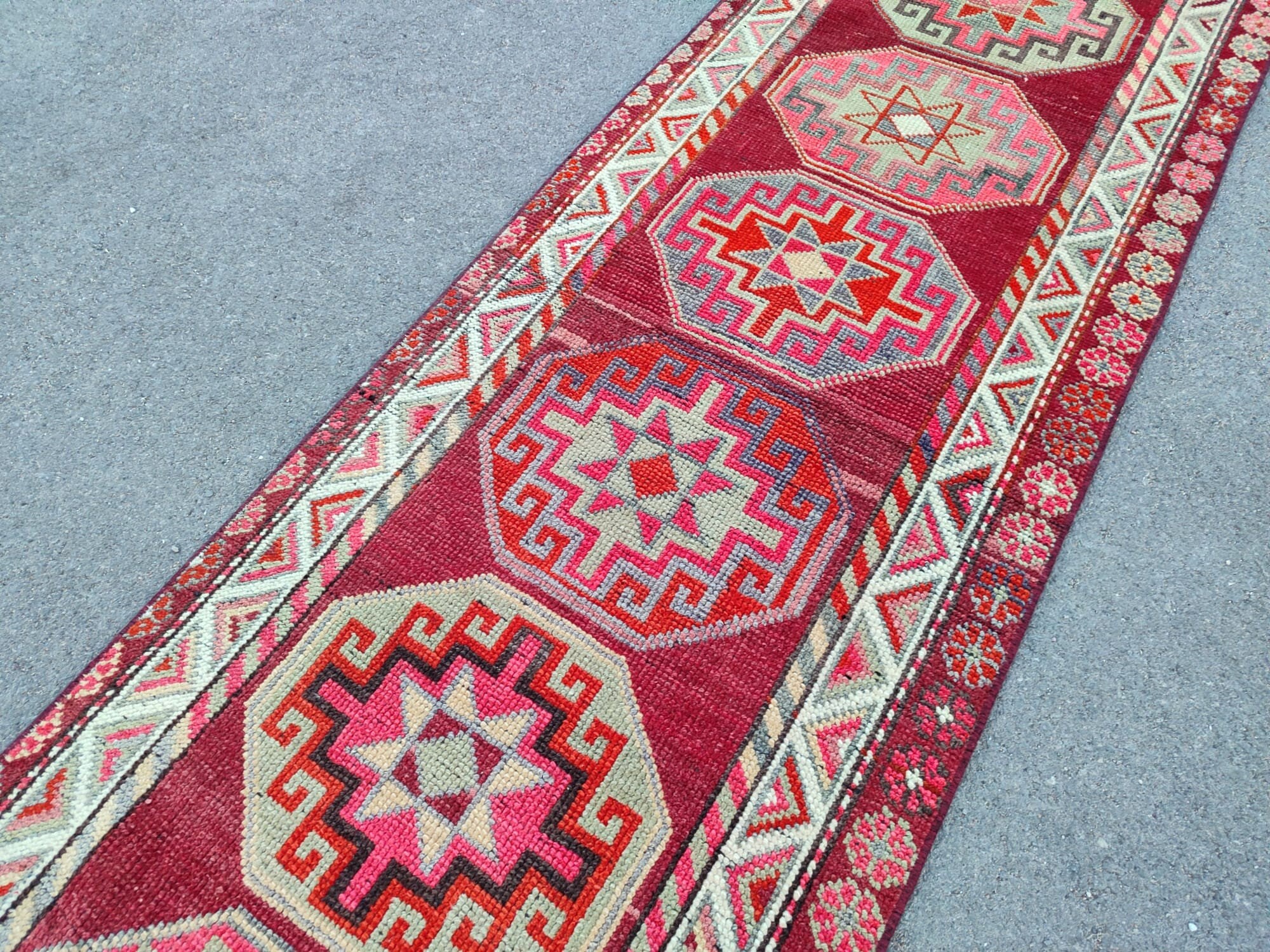 24 Feet Extra Long Runner Vibrant Stair Rug Long Herki - Etsy