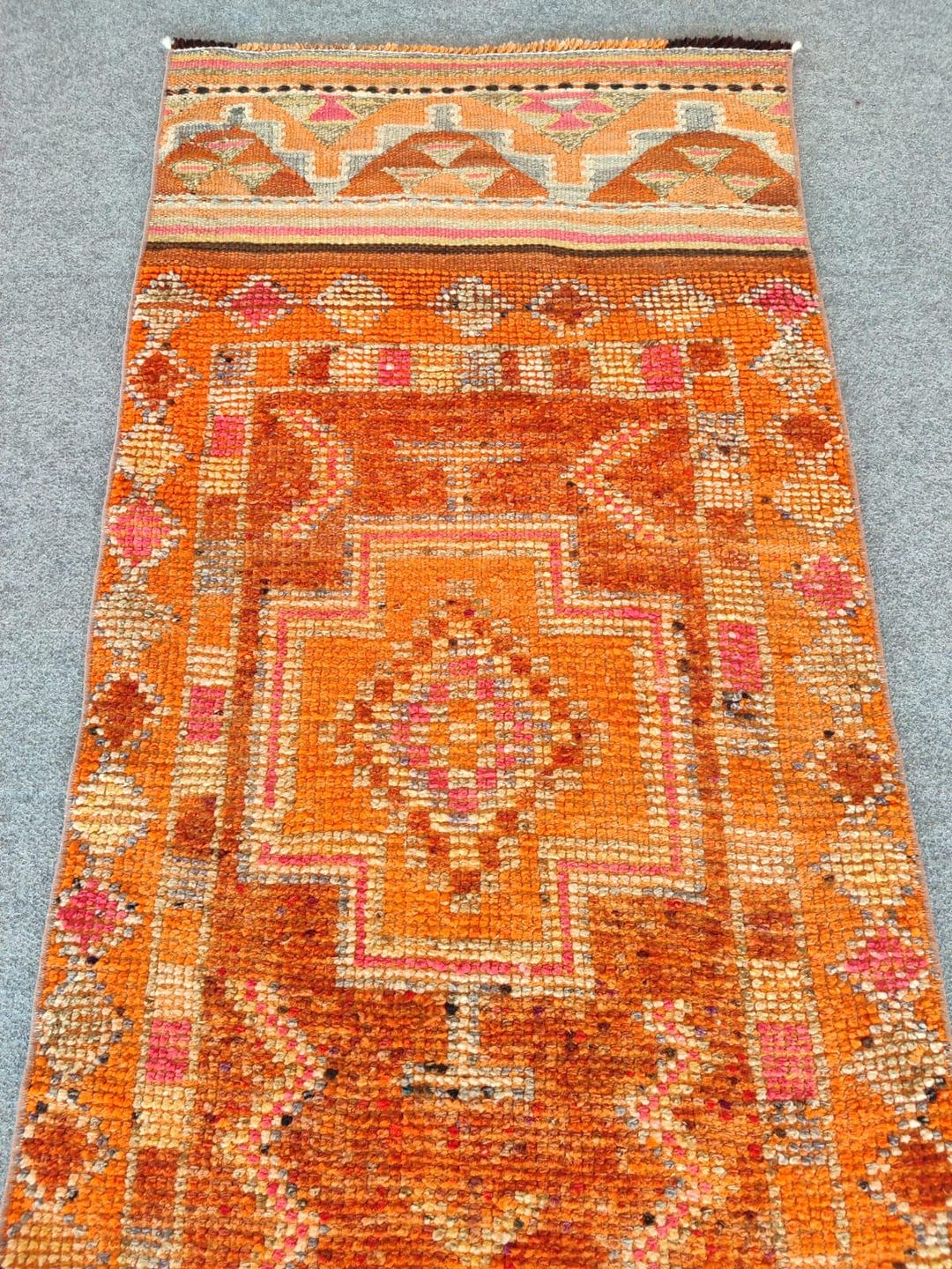 2.7 X 9.9 Ft, Turkish Runner 3x10, Orange Runner Rug, Soft Color ...