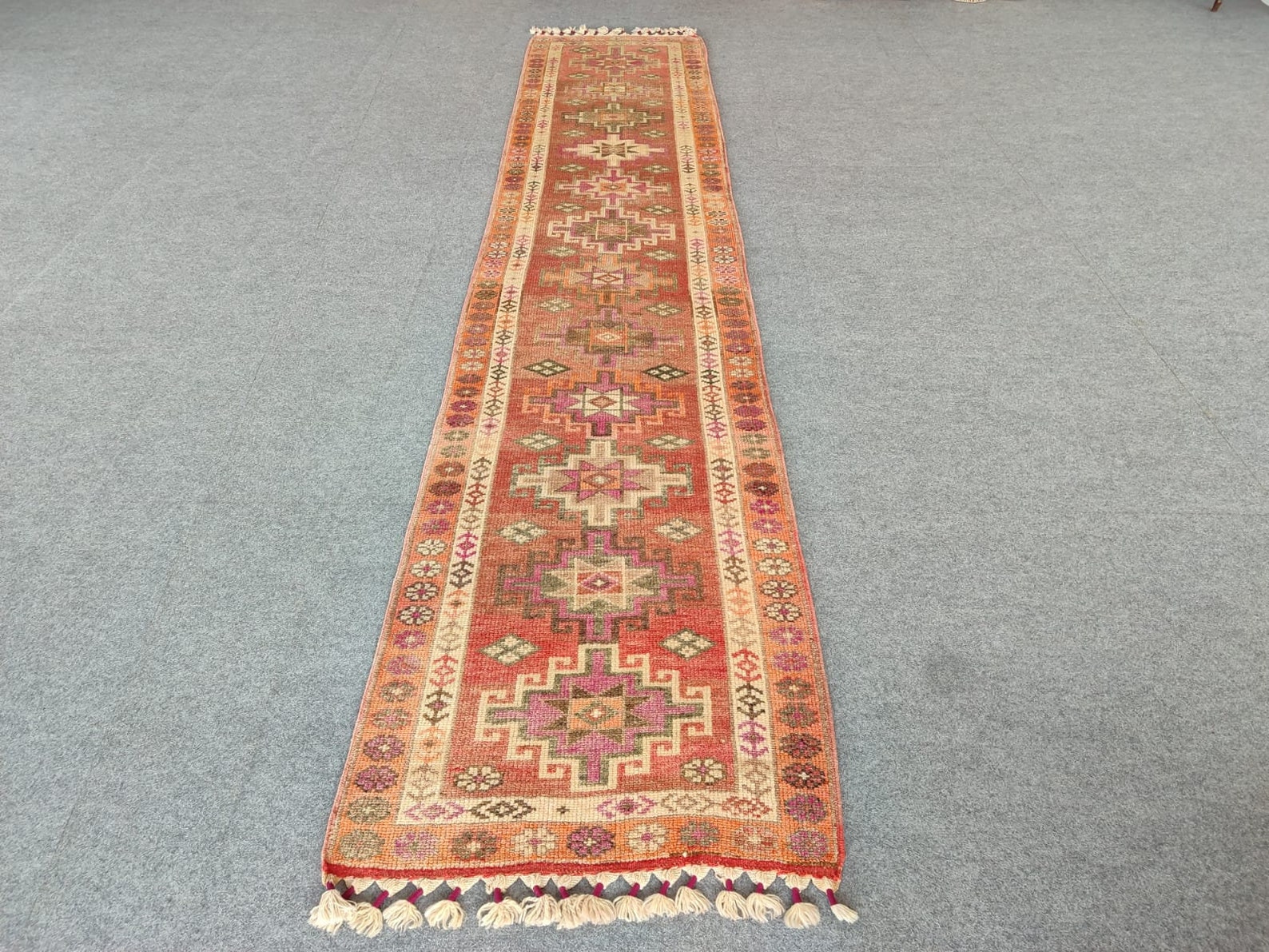 2'10" X 13'6" Ft, Turkish Runner 3x13, Vintage 3x13 Oushak Runner ...