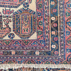 1800's Persian Rug 4x5, Antique Rug 4x5, Malayer Rug 4x5 Vintage, Heriz ...