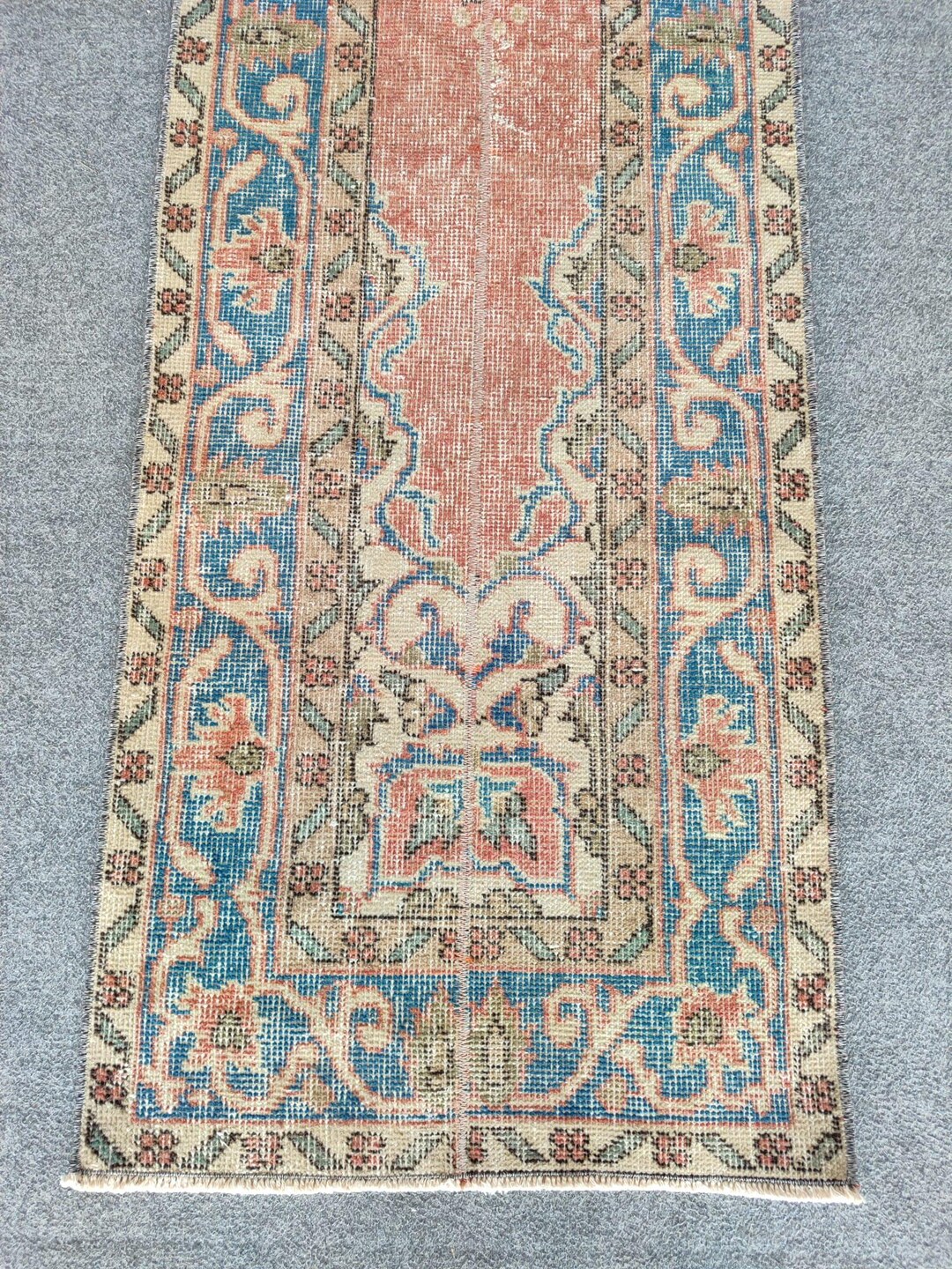 2x7 Runner Turkish, Skinny Rug Runner, Vintage Runner 2x7, Oushak ...