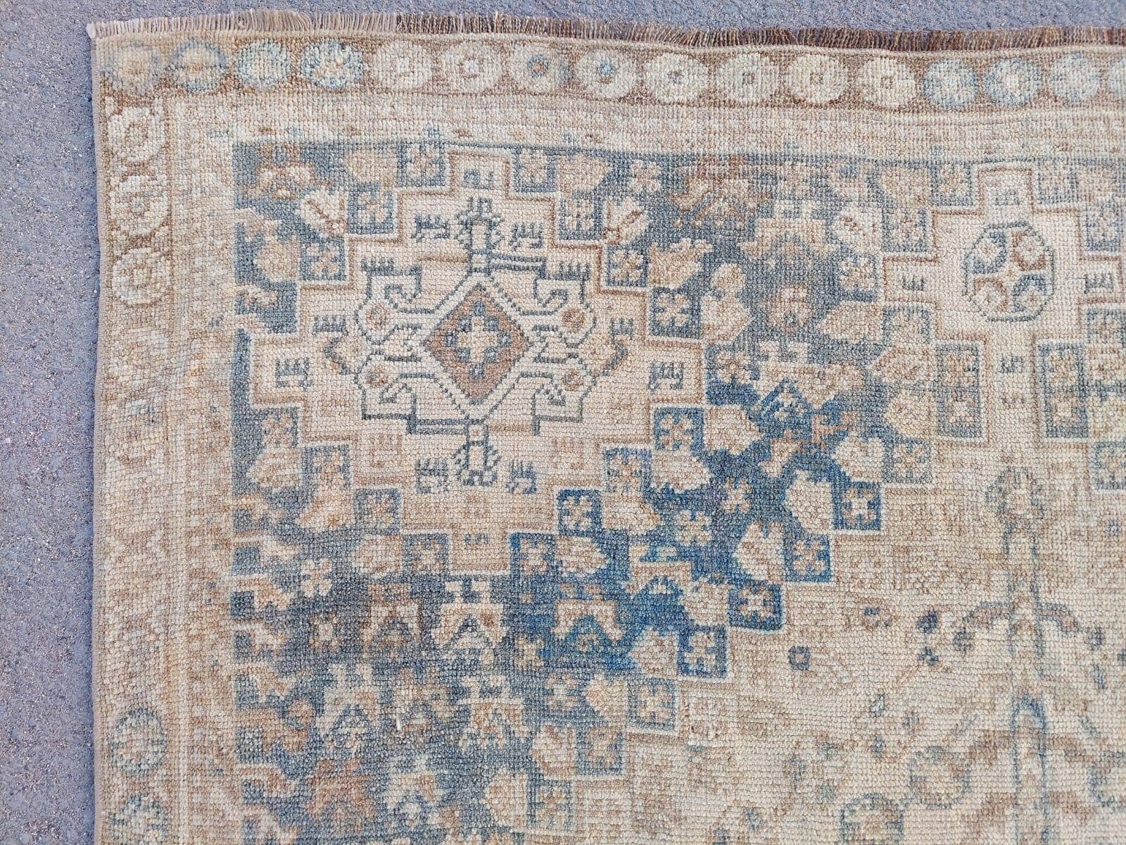 Persian Rug 5x7, Heriz Rug 5x7, Neutral Turkish Rug 5x7, Muted Vintage ...