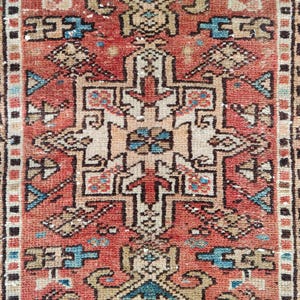 Rug Runner 2x5, Skinny Runner Rug, Short Runner Rug, Heriz Rug Runner ...