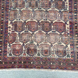 1800's Persian Rug 4x5, Antique Rug 4x5, Malayer Rug 4x5 Vintage, Heriz ...