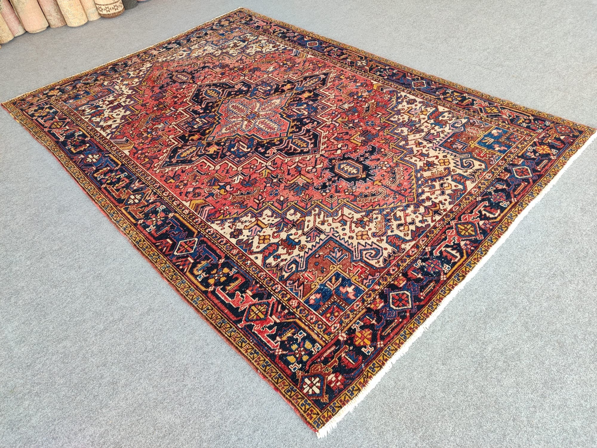 Heriz Rug 8x10 Antique Persian Rug 8x10 Turkish Area Rug - Etsy