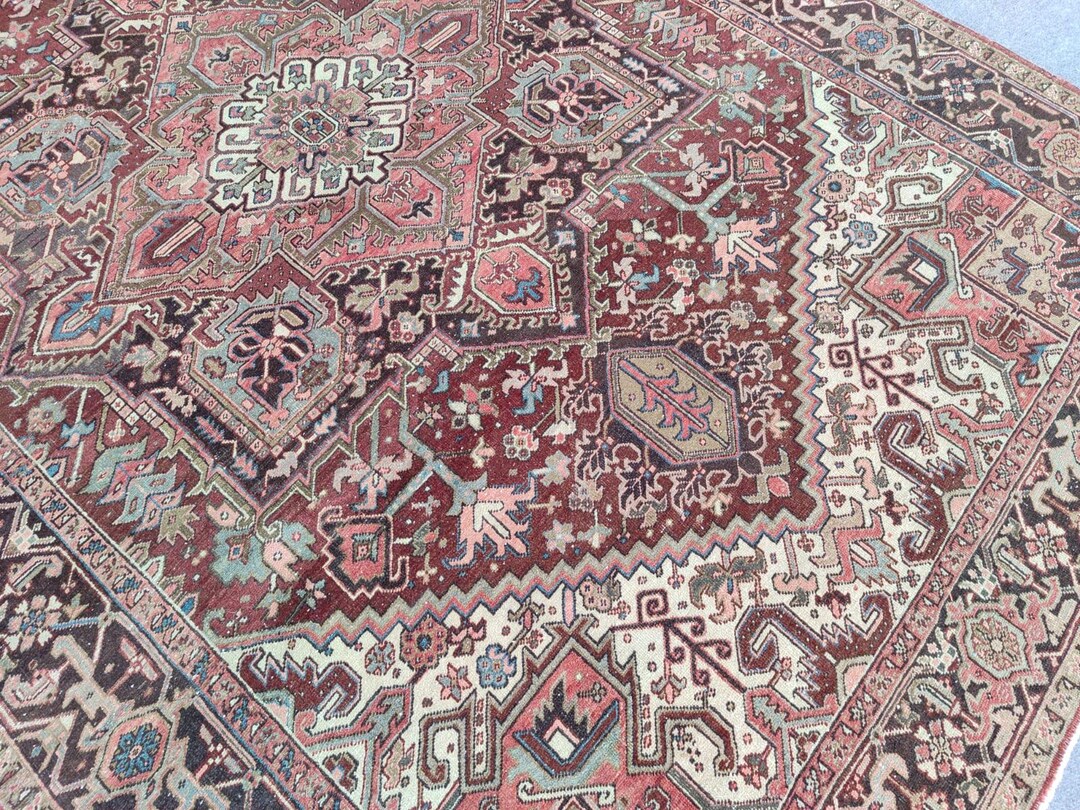 8x11 Heriz Rug, Oversize Persian Rug 8x11, Afghan Area Rug 8x11 ...