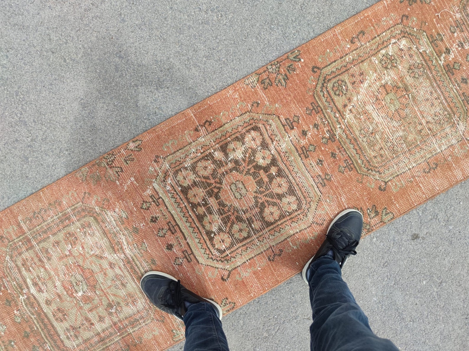 2x18 Runner Rug, Extra Long Runner Rug, Long Runner Turkish 2x18 ...