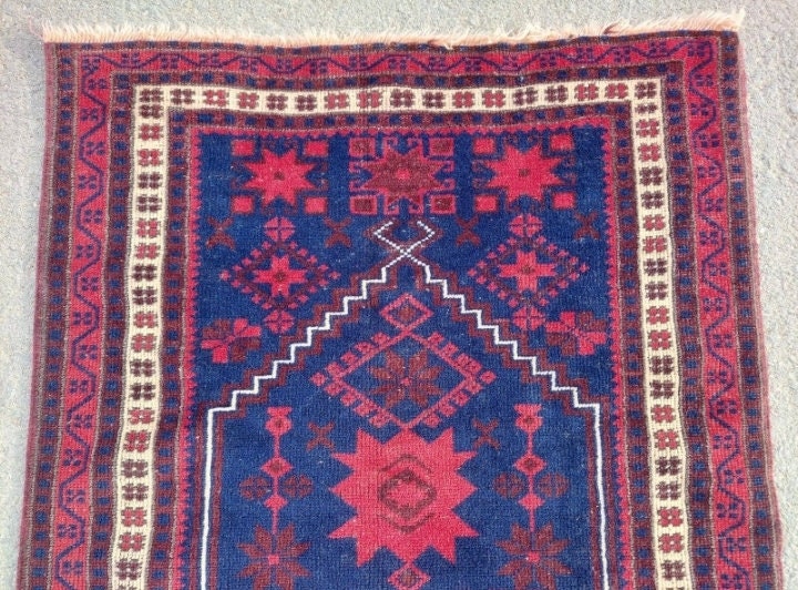 3x4 Rug Antique, Heriz Rug 3x4, Persian Rug 3x4, Navy Rug, Dark Deep ...