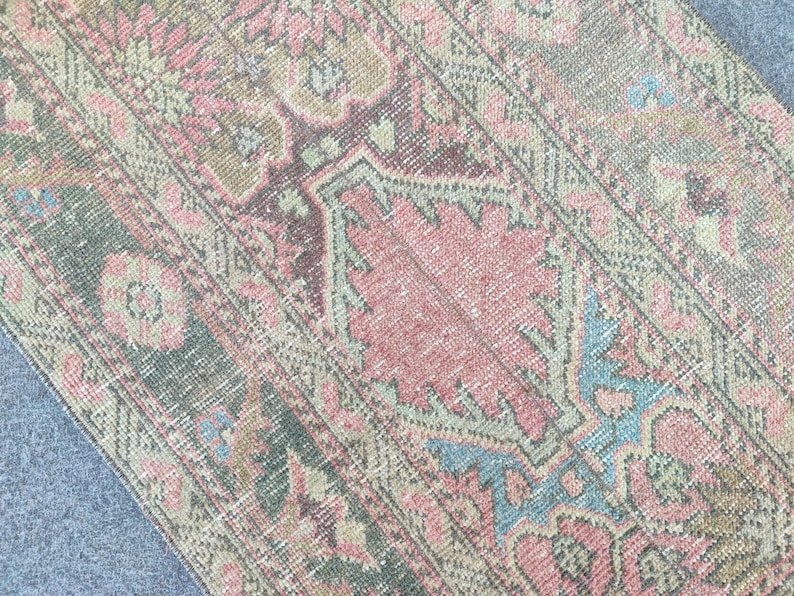 2x12 Runner Rug, Skinny Runner Rug, Turkish Runner 2x12, Vintage Runner ...