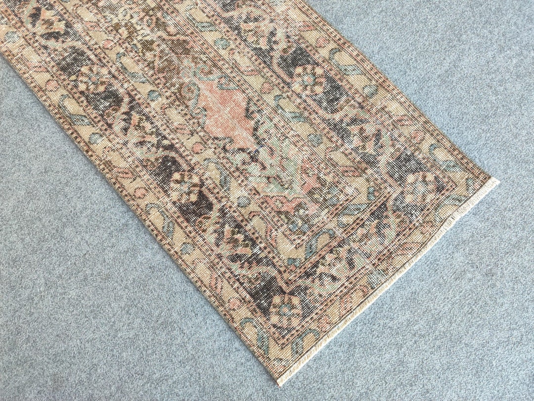 2x12 Runner Turkish, Skinny Runner Rug, Vintage Rug 2x12 Runner, Narrow ...