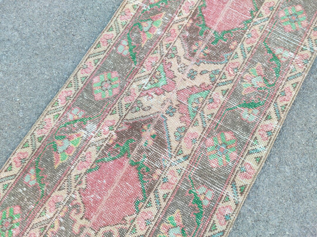 2x22 Runner Rug, Turkish Extra Long Narrow Runner, Stair Rug Runner ...