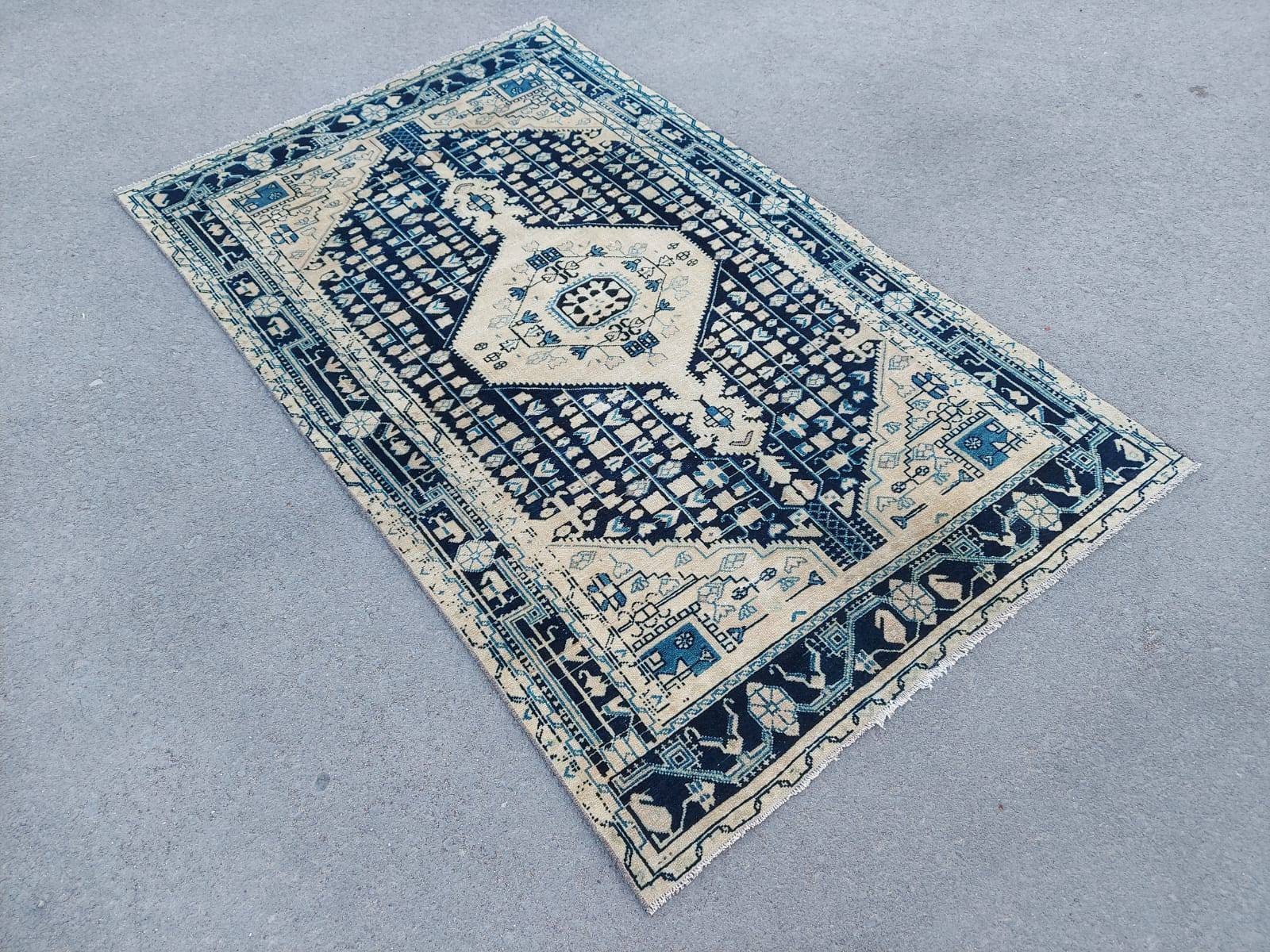 Persian Rug 5x7 Heriz Rug Antique Turkish Rug 5x7 Vintage - Etsy