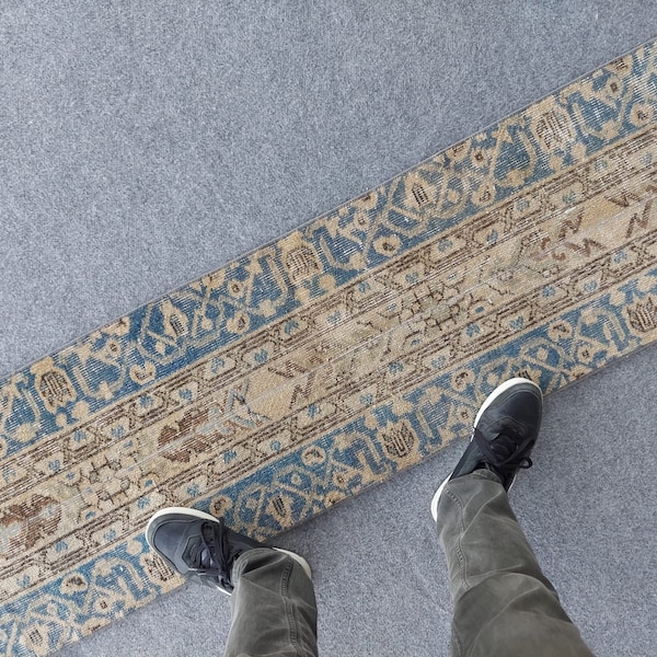 Blue Turkish Runner - Etsy