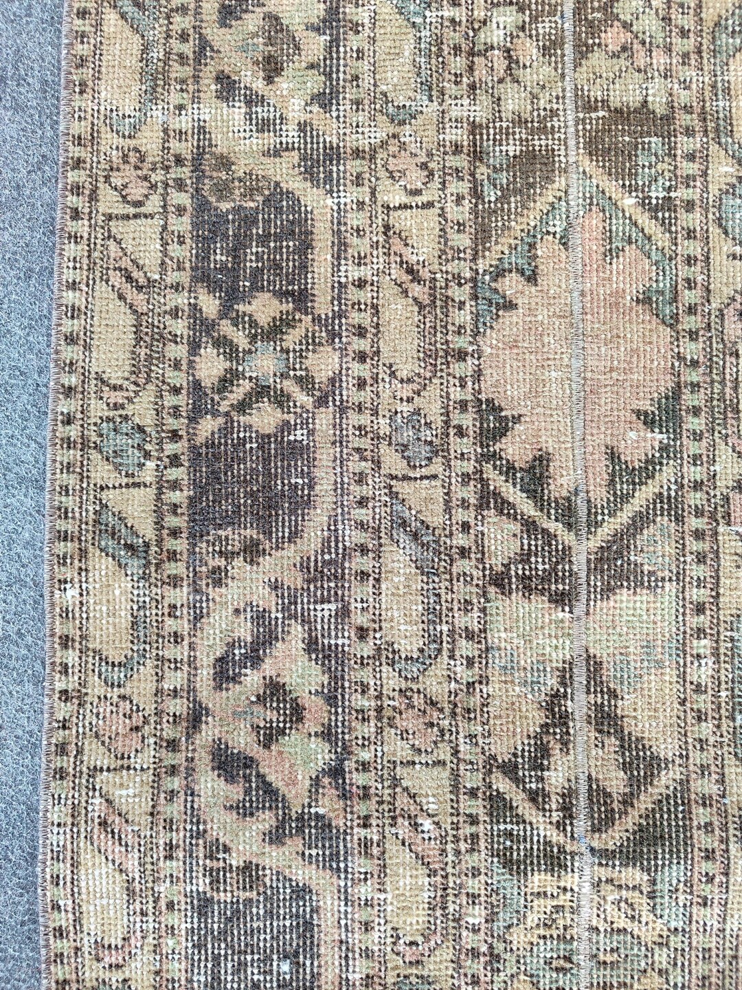 2x13 Runner, Skinny Runner Rug, Vintage Rug 2x13 Runner, Narrow Turkish ...