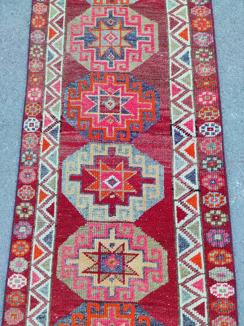 24 Feet Extra Long Runner Vibrant Stair Rug Long Herki - Etsy